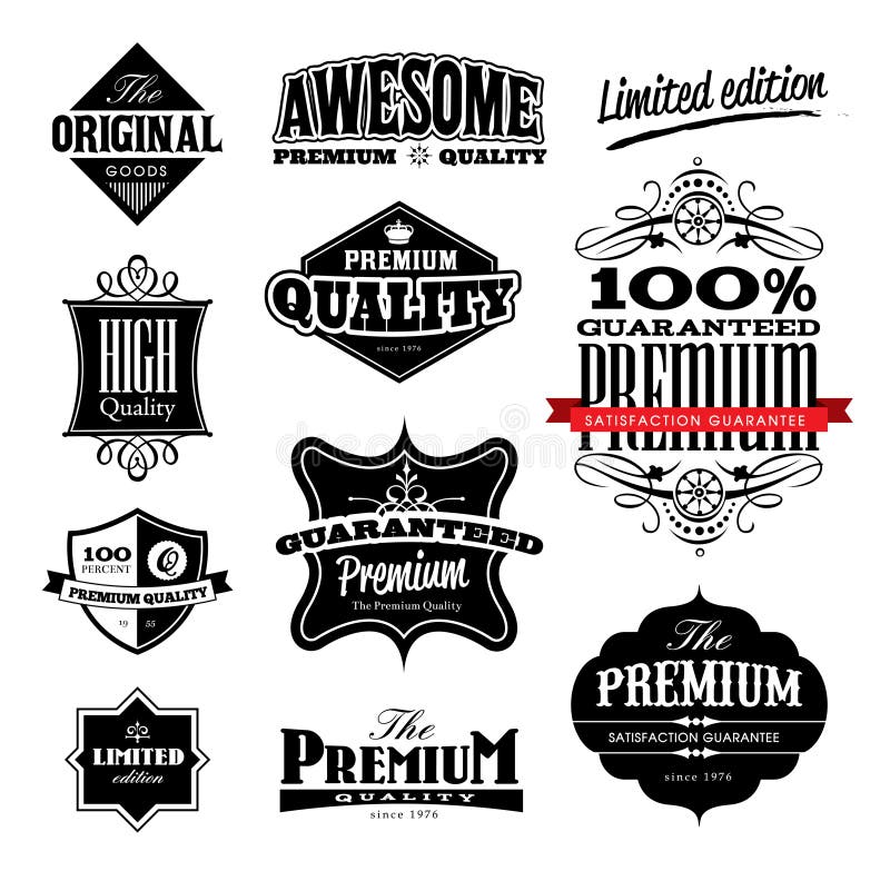 Het Pictogram Van De Kwaliteit Van De Premie Vector Illustratie ...