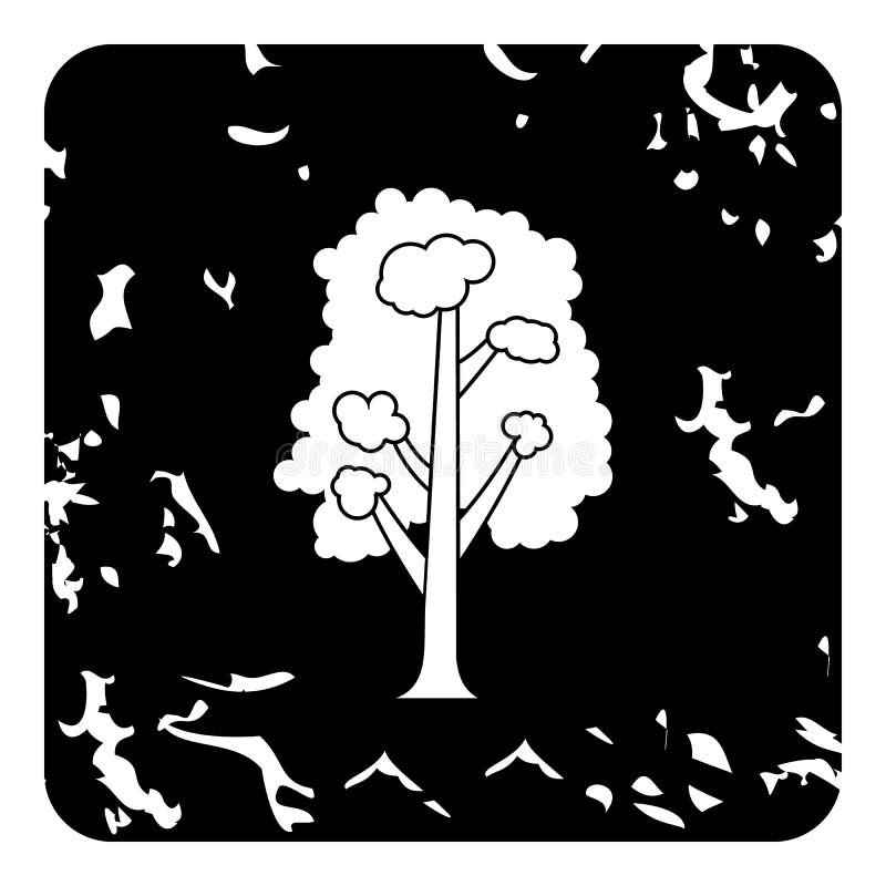 Het Pictogram Van De Lindeboom, Grunge Stijl Vector Illustratie ...