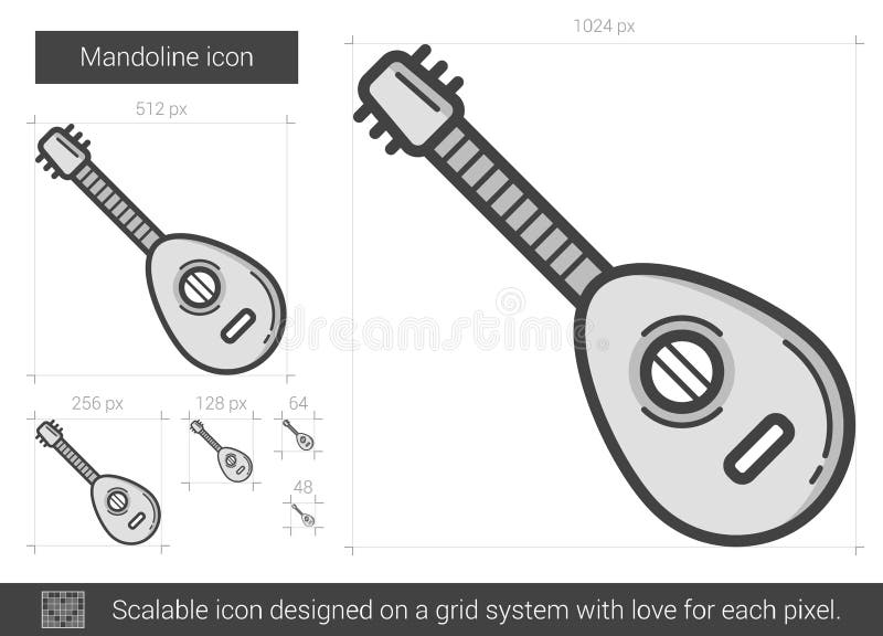 Mandoline vector illustratie. Illustration of prestaties - 29774556