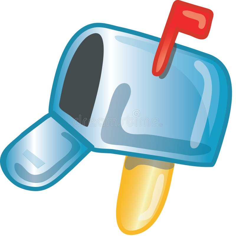 Het pictogram van de post vector illustratie. Illustration of vlag - 355813