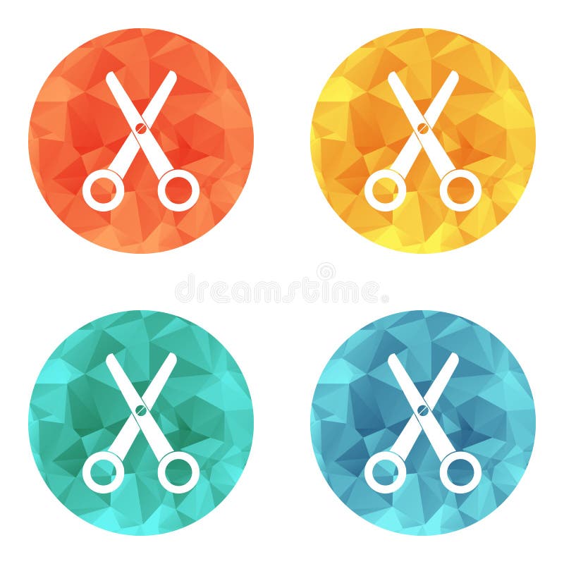 Het Pictogram Van De Schaar Stock Illustratie - Illustration of vorm ...