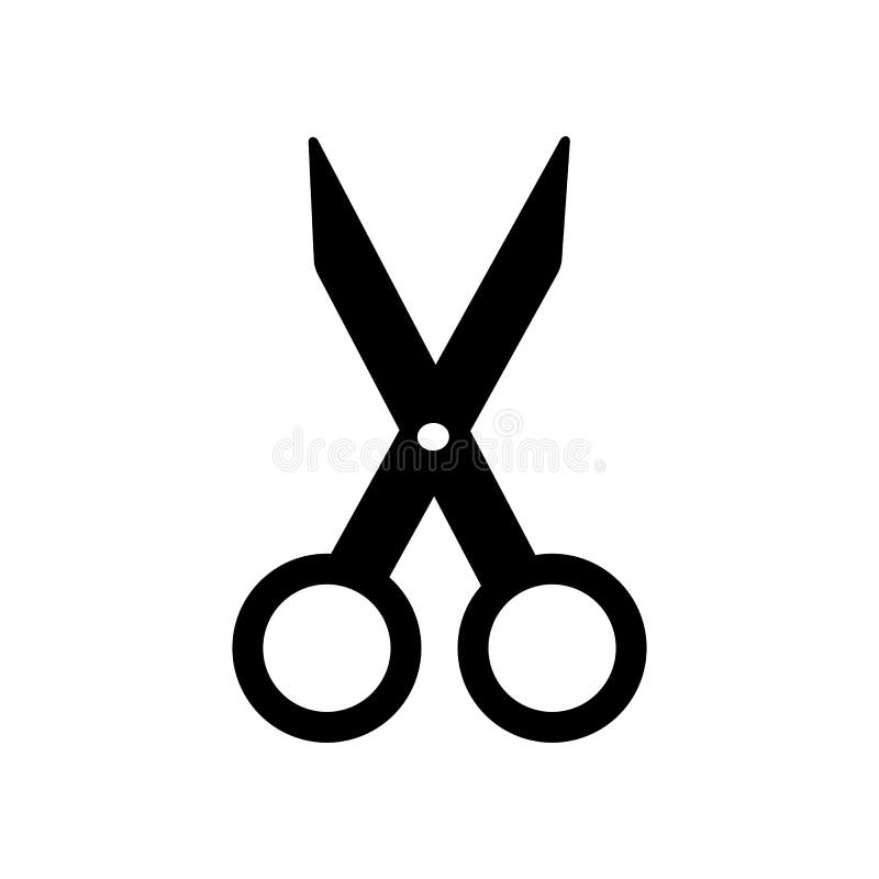 Het Pictogram Van De Schaar Vector Illustratie Vector Illustratie ...