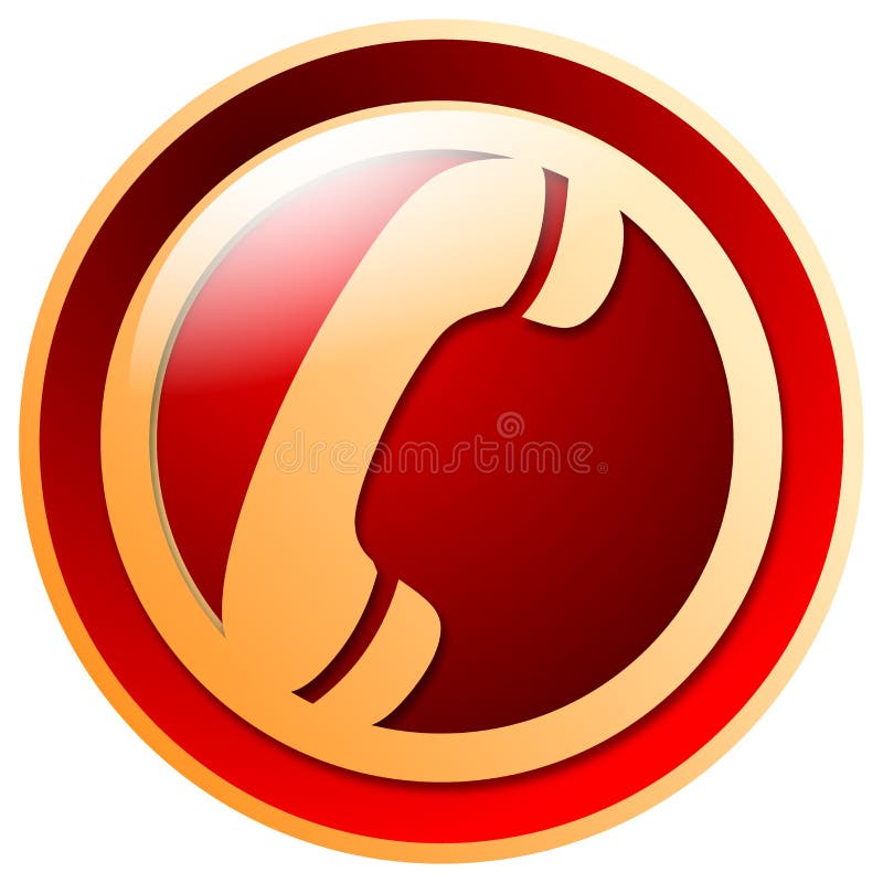 Het Pictogram Van De Telefoon Vector Illustratie - Illustration of ...