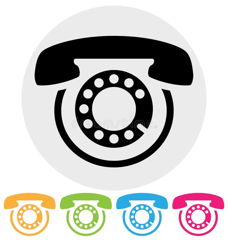 Het Pictogram Van De Telefoon Vector Illustratie - Illustration of ...