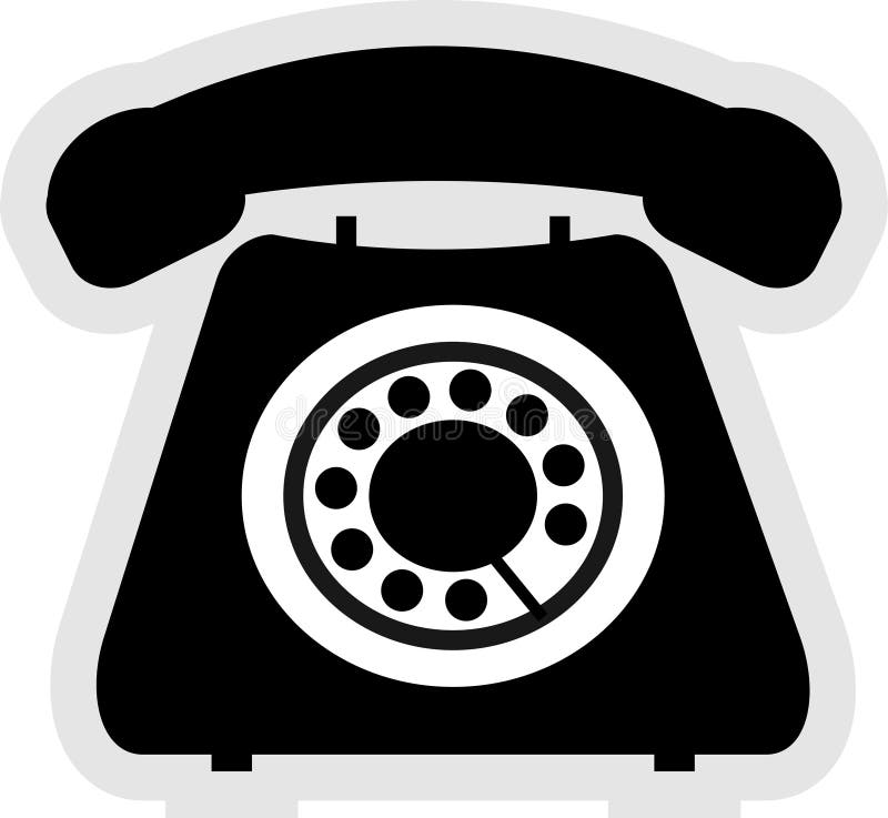 Het Pictogram Van De Telefoon Vector Illustratie - Illustration of ...