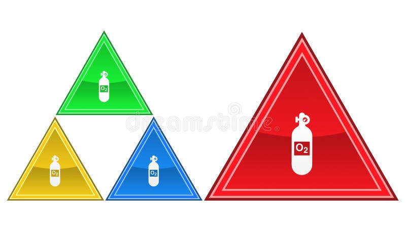 Het Pictogram Van De Zuurstoffles, Teken, Illustratie Stock Illustratie ...