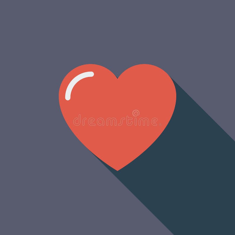 Het pictogram van het hart vector illustratie. Illustration of potlood ...