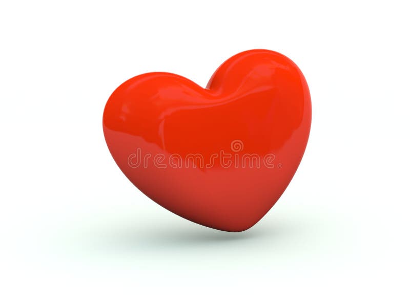 Het Pictogram Van Het Hart Op Wit Stock Illustratie - Illustration of ...