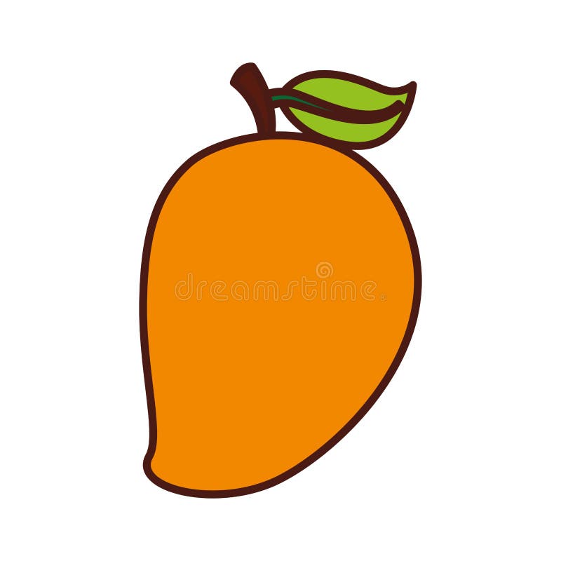 Het Pictogram Van Het Mango Verse Fruit Vector Illustratie ...