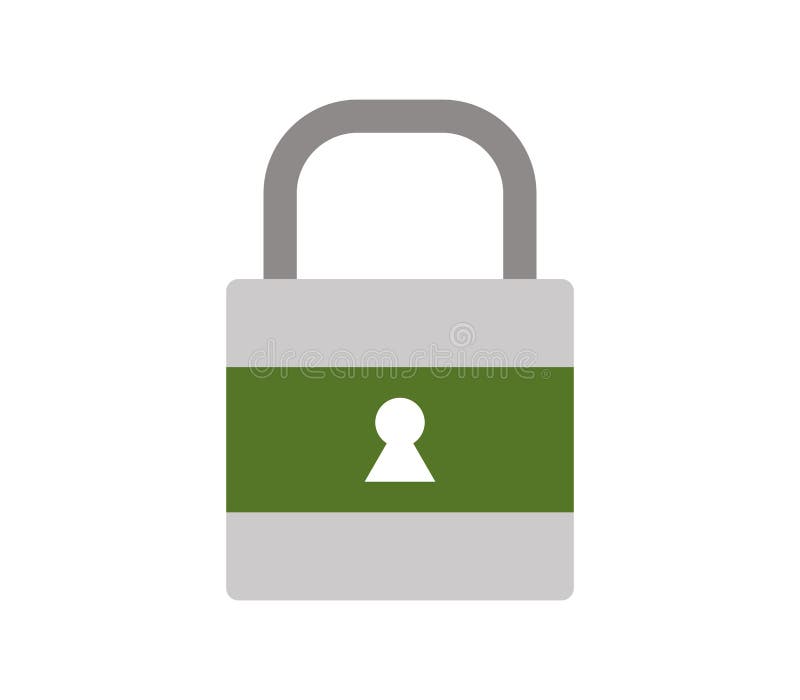 Het pictogram van het slot stock illustratie. Illustration of ...