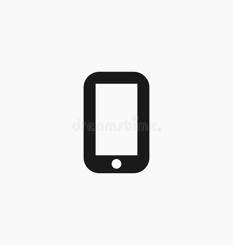 Het Pictogram Van Smartphone Telefoonsymbool Vectorillustratie Vector ...