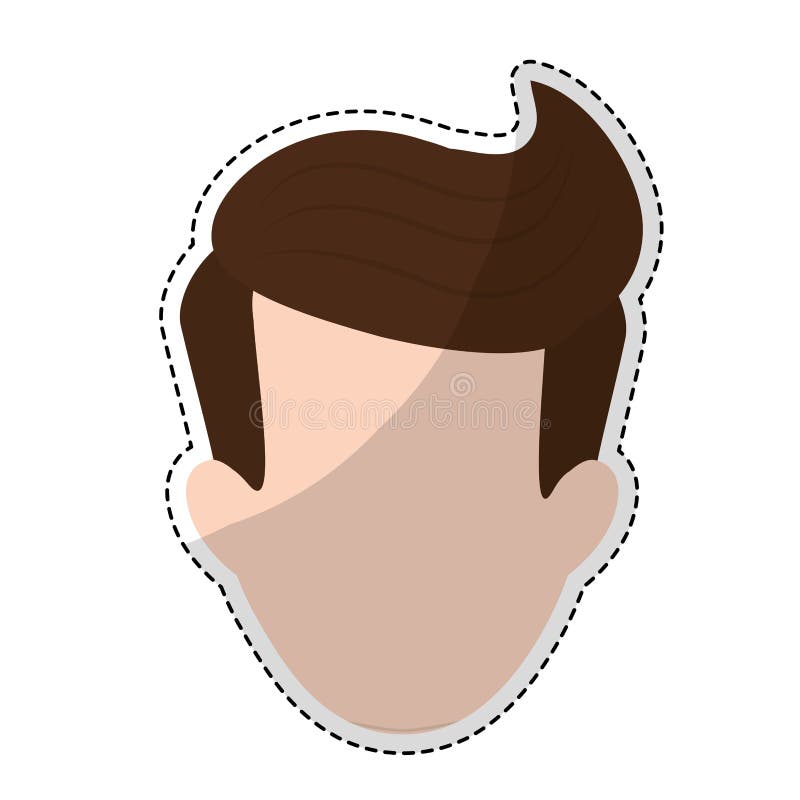 Het Pictogrambeeld Van Het Mensenportret Vector Illustratie ...