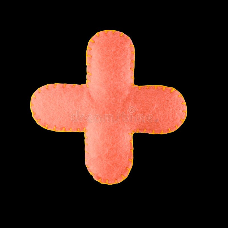 Het Plusteken Isoleert Op Wit Stock Illustratie - Illustration of ...