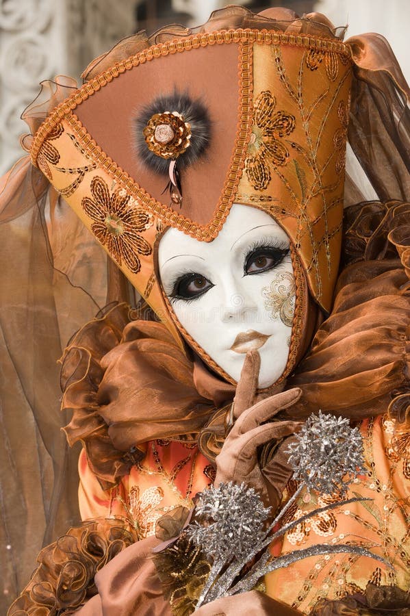 De Maskers Van Venetië, Carnaval. Stock Foto - Image of goud, uitziend ...