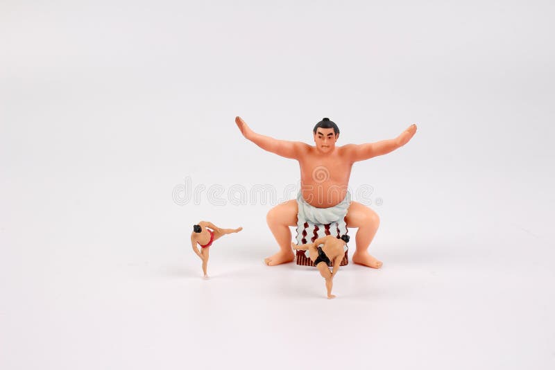 Uiterst Klein Van Sumo-Worstelaar Stock Foto - Image of sterk, japan ...