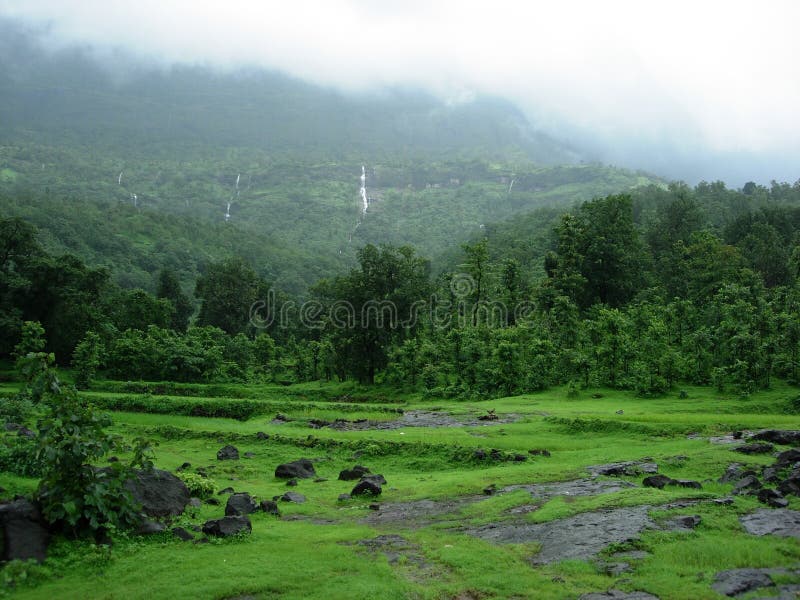 Het Prettige Landschap Van De Moesson Stock Foto - Image of tropisch ...