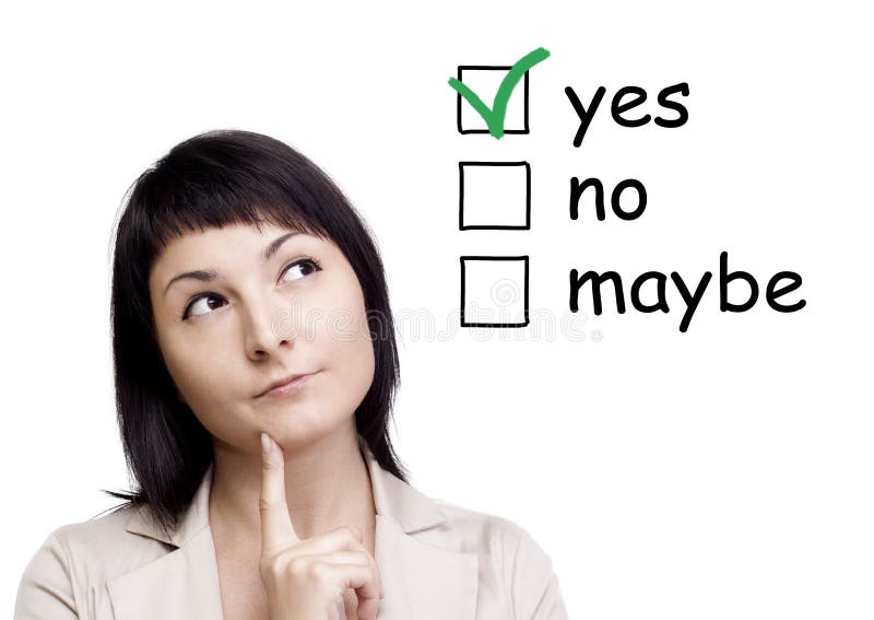 Het Proberen Om Een Besluit Te Nemen Stock Afbeelding - Image of ...