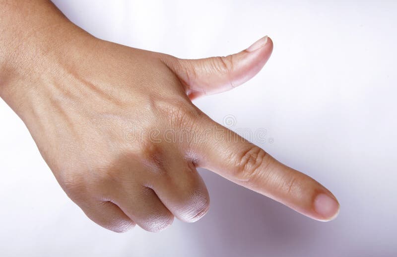 Het richten van vinger stock foto. Image of delen, signaal - 463716