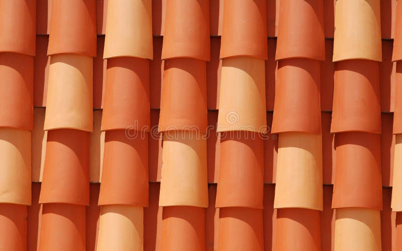 Het rode Dak van de Tegel stock afbeelding. Image of ceramisch - 5527749