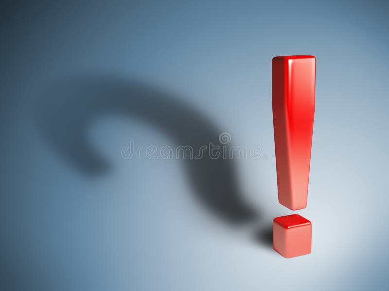 Uitroepteken en doel stock illustratie. Illustration of dartbord - 32283264