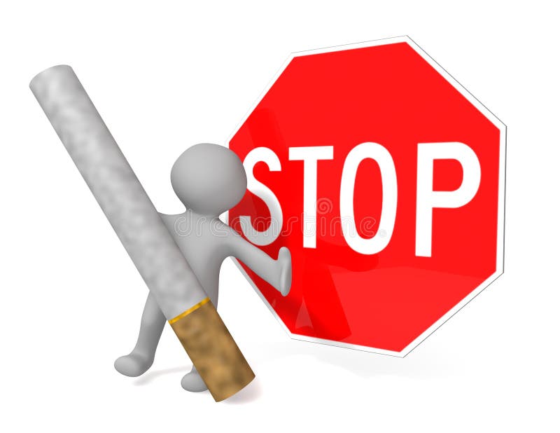 Het roken verbod stock illustratie. Illustration of sigaret - 21386432