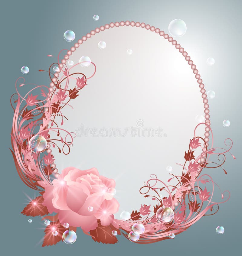 Ronde Kader, Bloemen En Vlinders Vector Illustratie - Illustration of ...