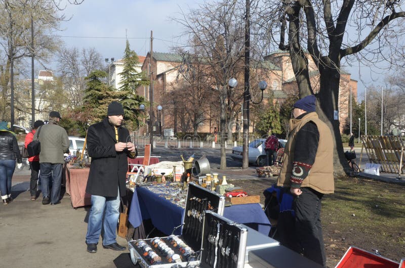 Het Ruilmiddel Ontmoet Sofia, Bulgarije, Januari 2014 Redactionele ...