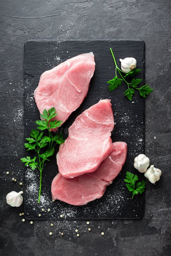 Rauw Kalkoenvlees. Verse Kalkoensteaks Gesneden Stock Foto - Image of ...
