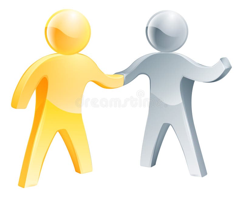 Het samenwerken concept vector illustratie. Illustration of koppeling ...