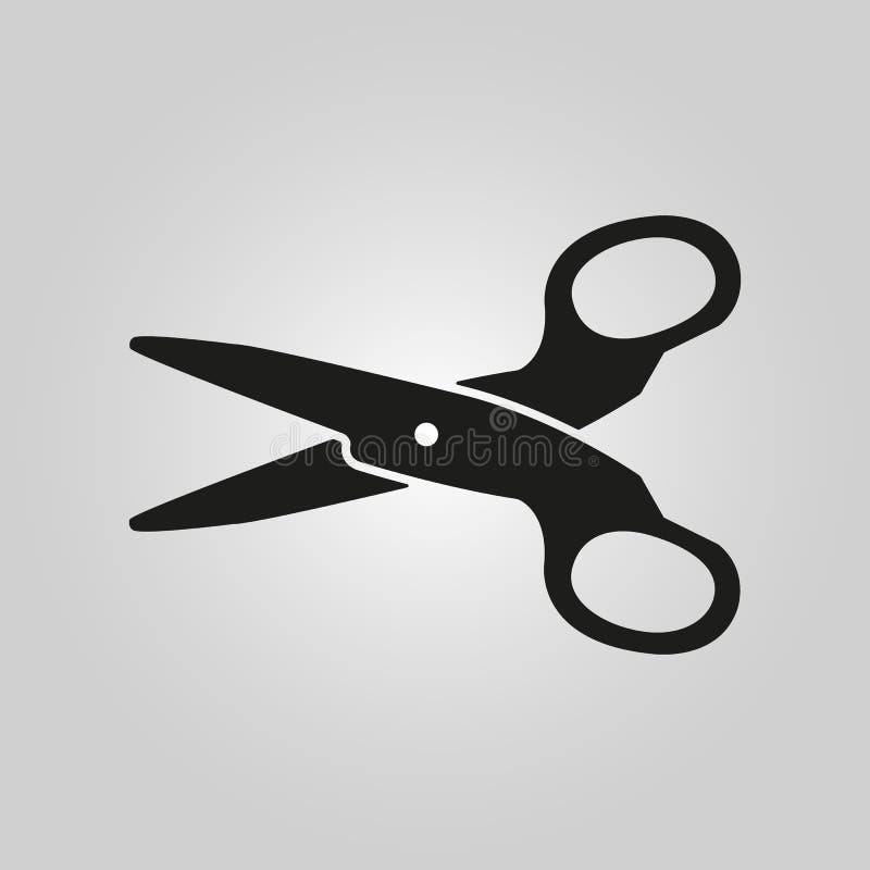Het Schaarpictogram De Scharen En Clippers, Snijden Symbool Af Vlak ...