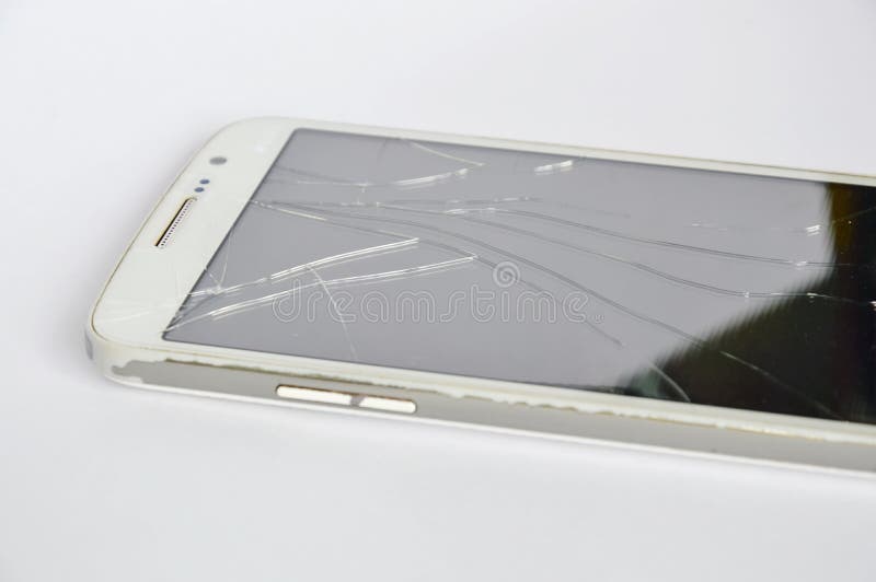 Het Scherm Van De Barstaanraking Van Mobiele Telefoon Stock Foto ...