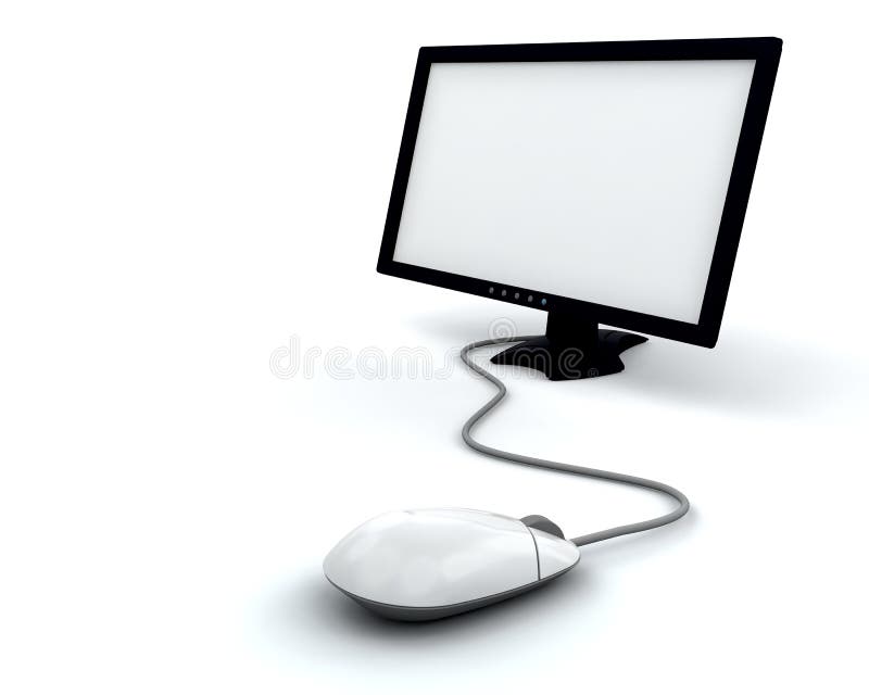 Het scherm van de computer stock illustratie. Illustration of ...