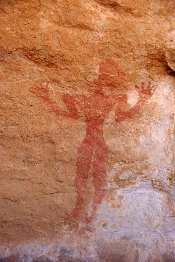 De Bosjesmannen Schommelen Het Schilderen Stock Illustratie ...