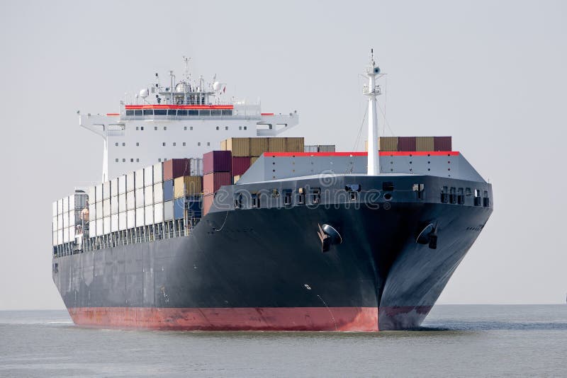 Het schip van de container stock foto. Image of goederen - 30283932