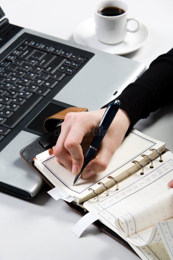 Het schrijven van de hand stock foto. Image of voorwerp - 16601878