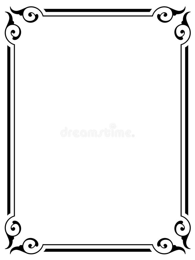 Het Sier Decoratieve Frame Van De Kalligrafie Vector Illustratie ...