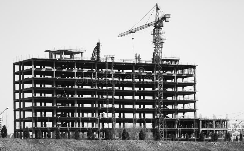 Het skelet van een gebouw stock foto. Image of plaats - 24930820