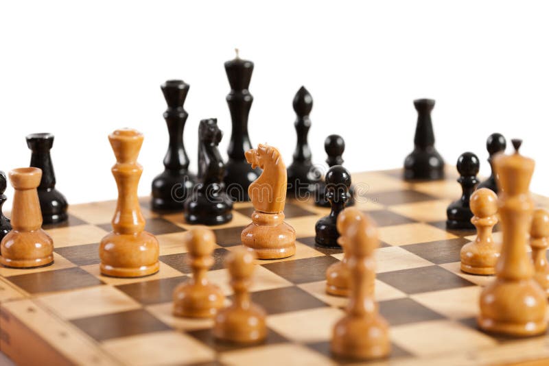 Het spel van het schaak stock afbeelding. Image of stuk - 24260205