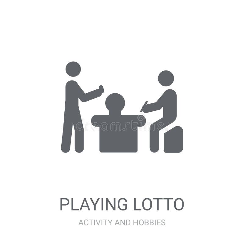 Lotto Pictogram Vector Overzicht Illustratie Vector Illustratie ...