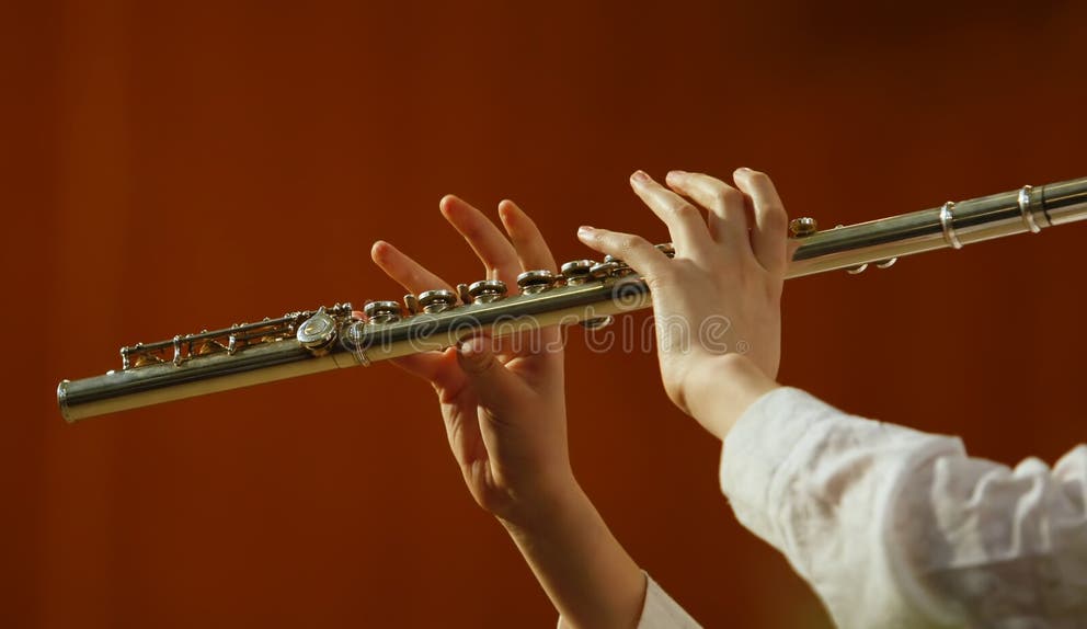 Het spelen van de fluit stock foto. Image of muzikaal - 37232976