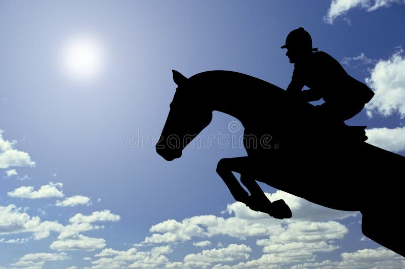 Springrijden stock illustratie. Illustration of sport - 4494043