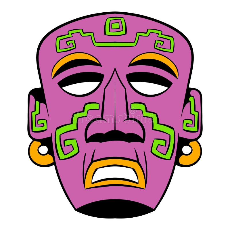 Het Masker van Inca vector illustratie. Illustratie bestaande uit ...