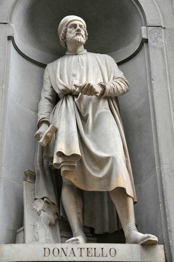 Het Standbeeld Van Donatello, Florence, Italië Stock Foto - Image of ...