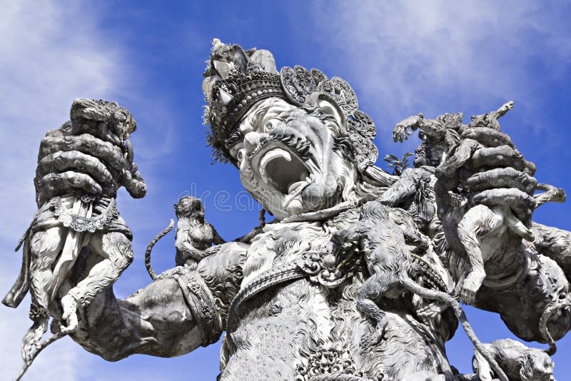 Het Standbeeld Van Laga Van Kumbakarna Stock Afbeelding - Image of ...