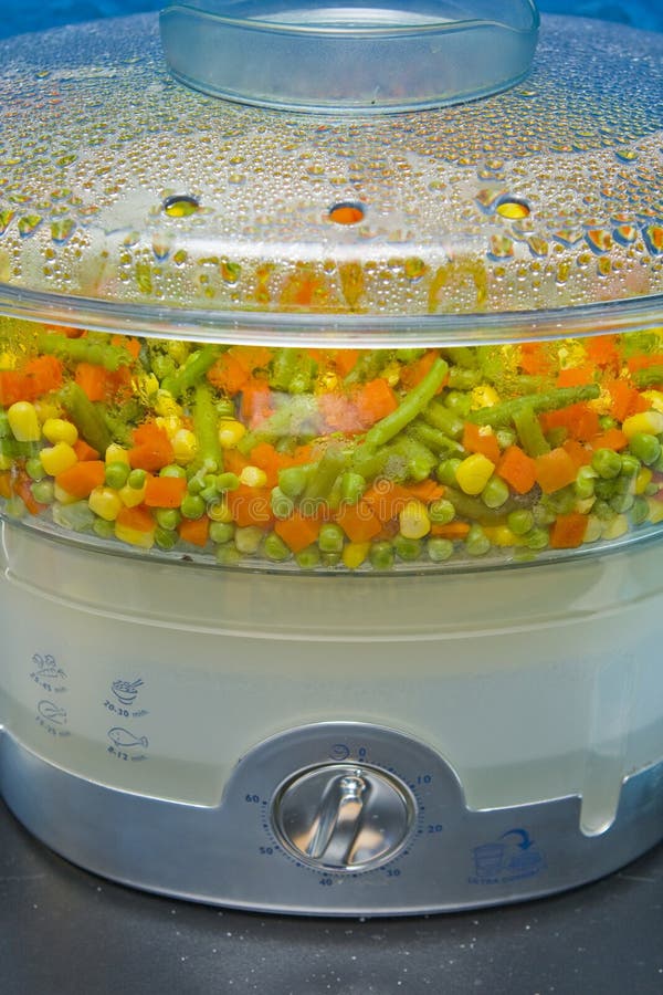 Het stomen van groenten stock foto. Image of elektronisch - 6473588