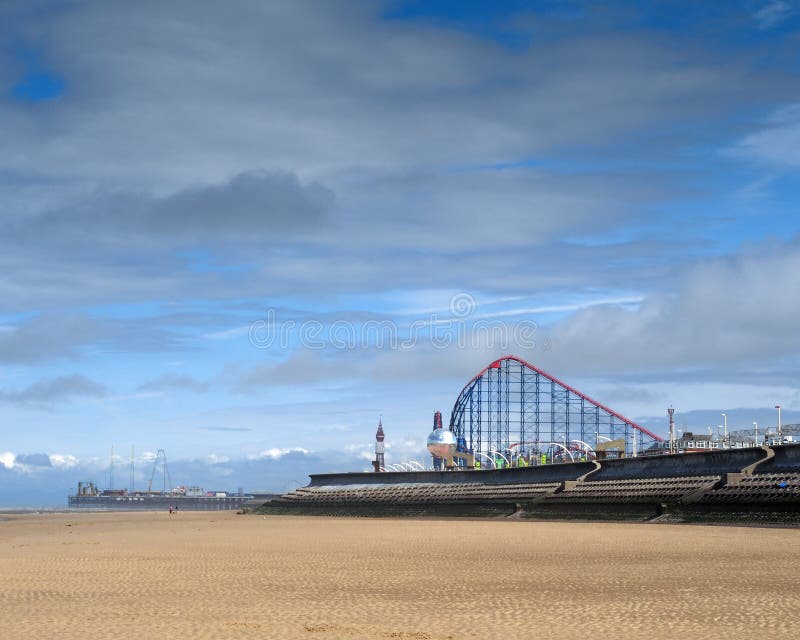 Het Strand van Blackpool stock afbeelding. Image of balken - 33231985