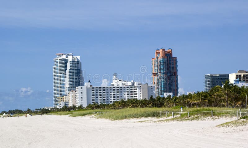 Het strand van Miami stock foto. Image of toevlucht, miami - 5403080