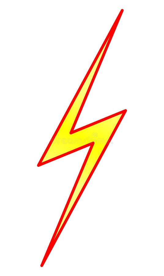 Het Symbool van de bliksem vector illustratie. Illustration of ...