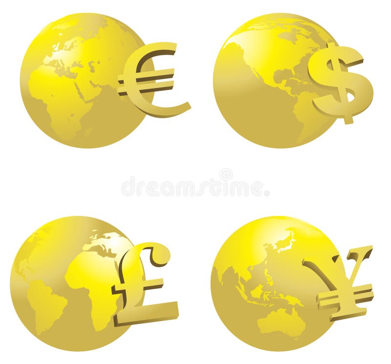 Het Pictogramsymbool Van De Rijkdom En Van Het Geld Stock Illustratie ...