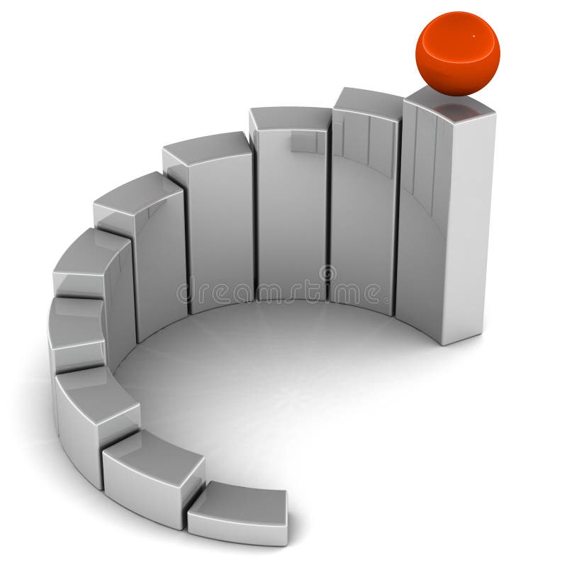 Het symbool van de groei stock illustratie. Illustration of aanwinst ...